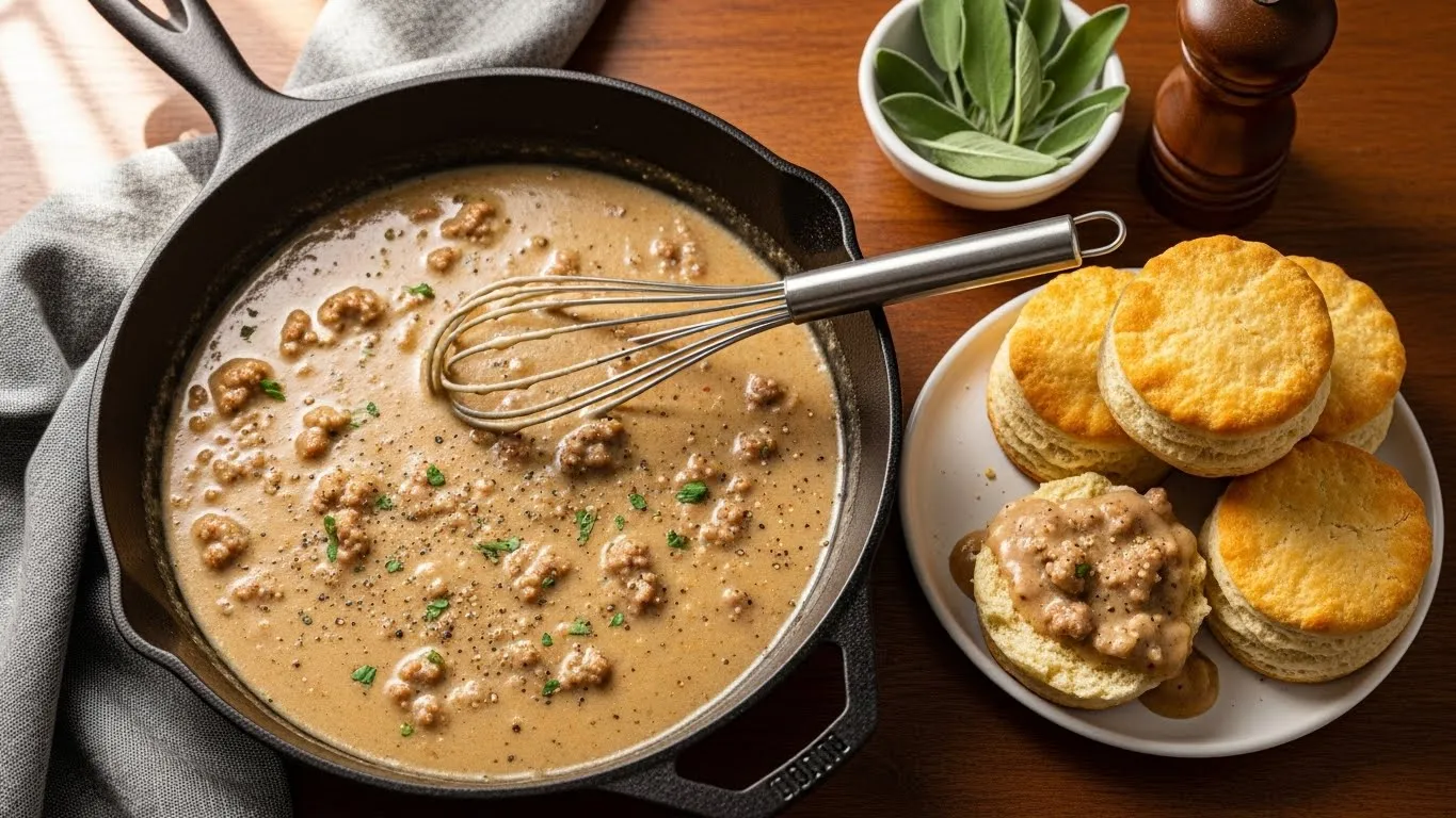 Easy Breakfast Gravy Recipe | Quick, Creamy & Delicious