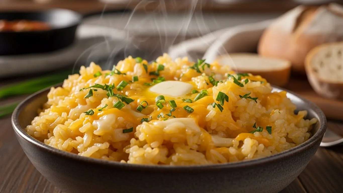 Creamy Cheesy Rice Recipe – Rich, Easy Comfort Food Dish